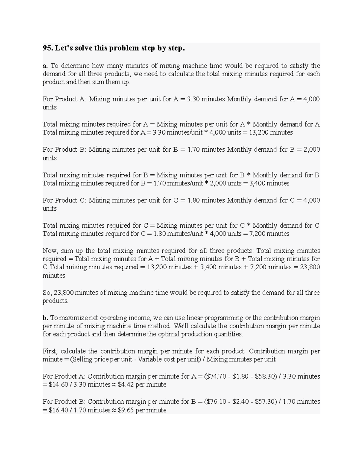 MA Math- RCDM - 95. Let's solve this problem step by step. a. To ...