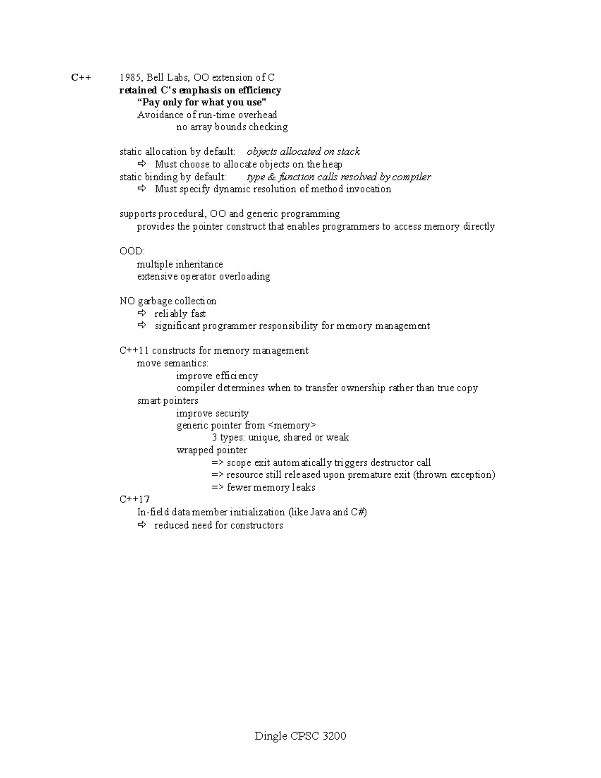 C++C# - c++ - C++ 1985 , Bell Labs, OO extension of C retained C’s ...