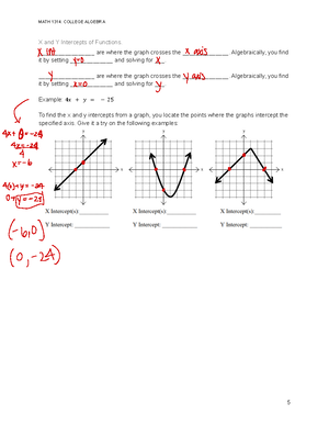 Math Notes - MATH 1314: COLLEGE ALGEBRA Functions as ...