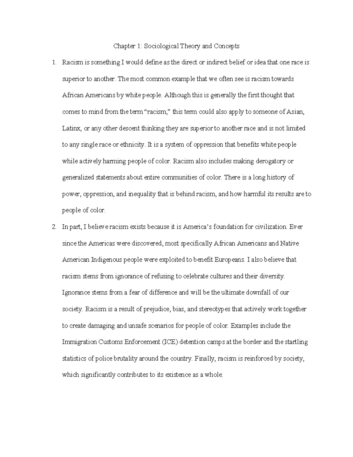 Chapter 1 - Sociological Theory and Concepts - Chapter 1: Sociological ...