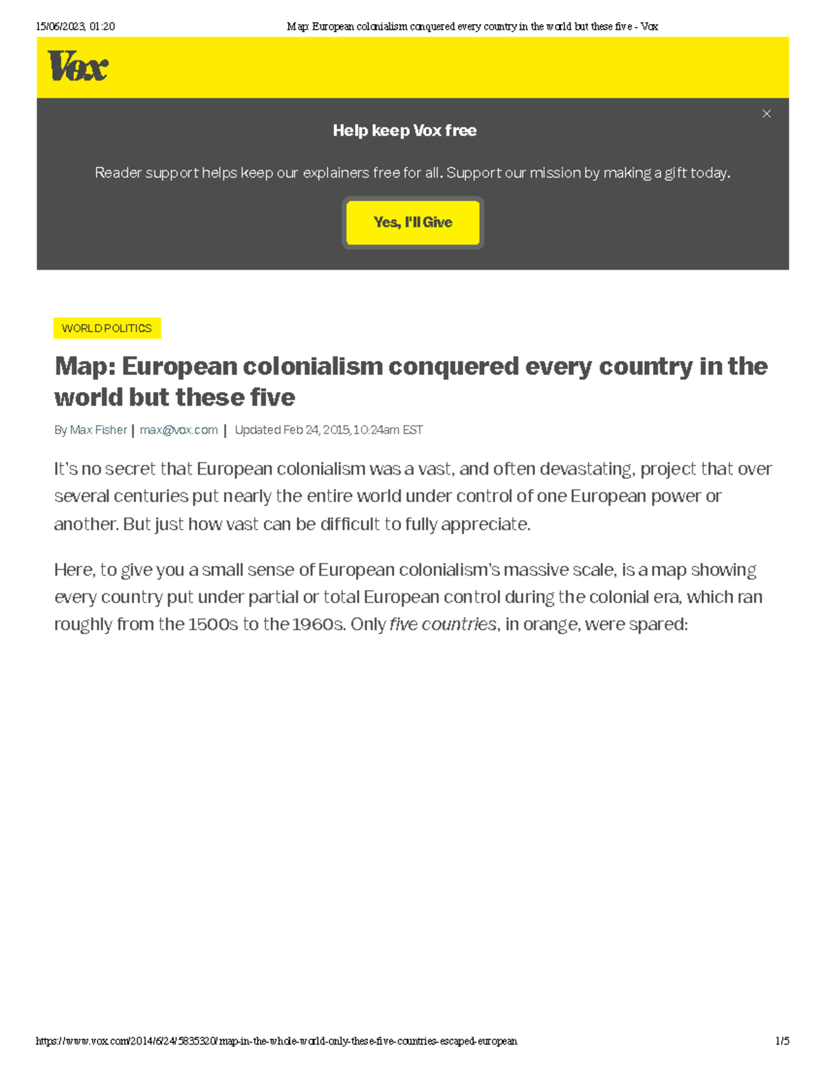 Map European colonialism conquered every country in the world but these ...