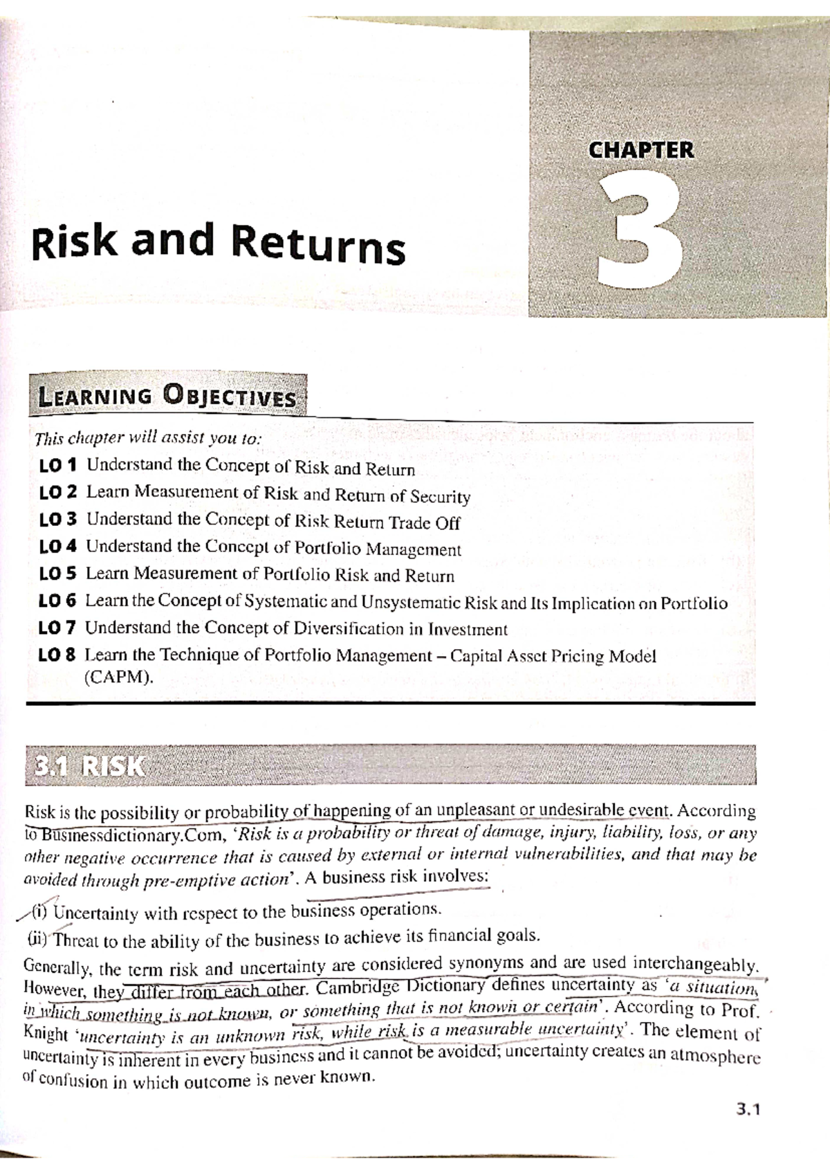 Ch 3 - This is for financial management gec 2nd yr du - Finance For ...