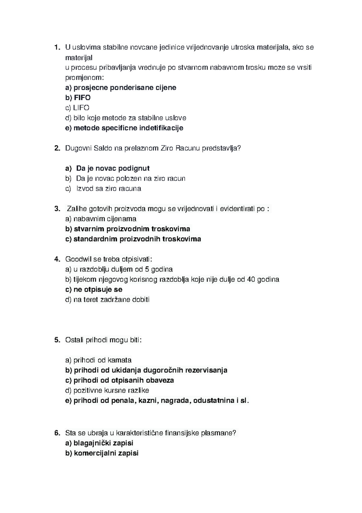 Racunovodstvo integralni Copy Copy - 1. U uslovima stabilne novcane ...