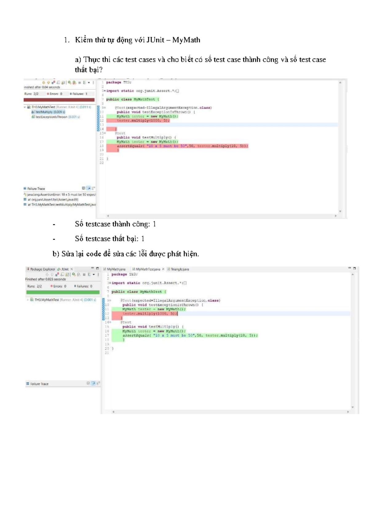 C2100178 Nguyen Thanh Tai TH3 - Phát triển phần mềm - Kiểm thử tự động với JUnit – MyMath a ...