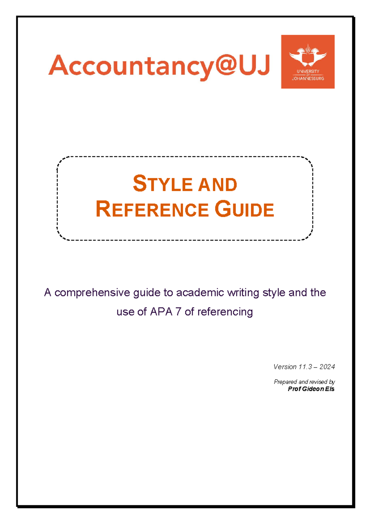 Style and Reference Guide Do A 2024 Final - STYLE AND R EFERENCE GUIDE ...