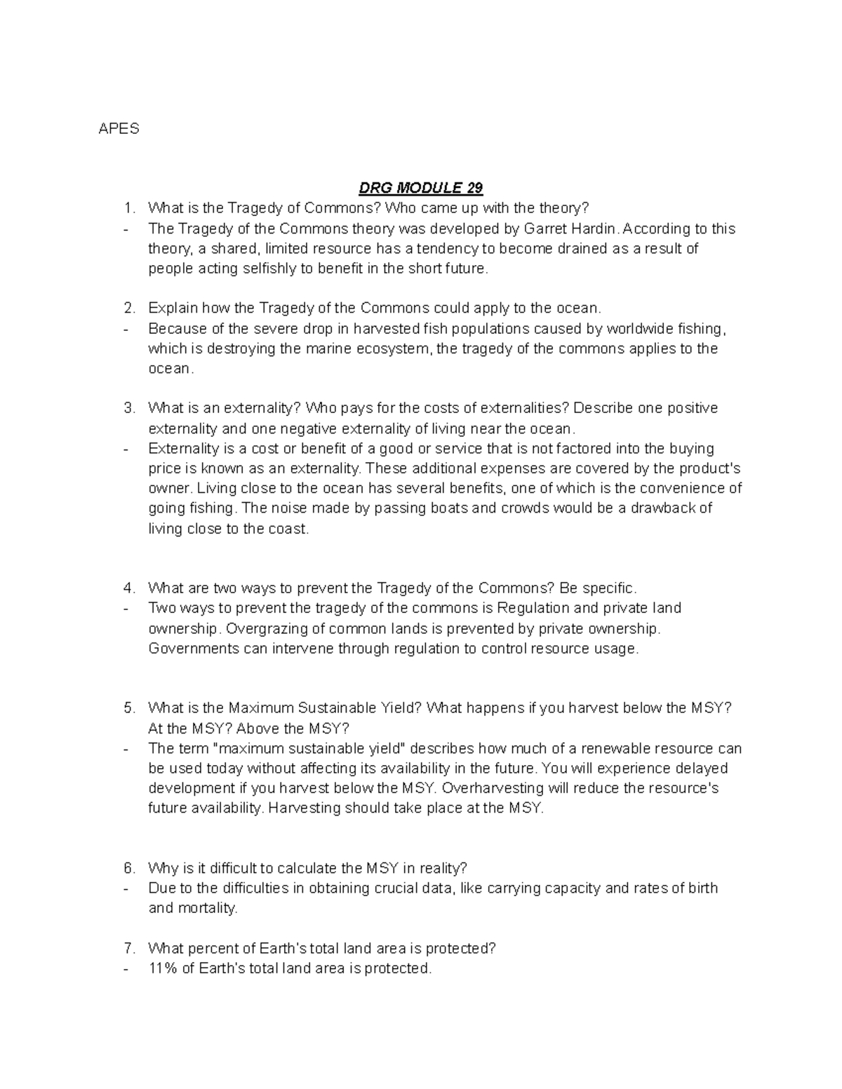 DRG Module 29-30 - Mind map - Vanessa Cruz APES DRG MODULE 29 What is ...