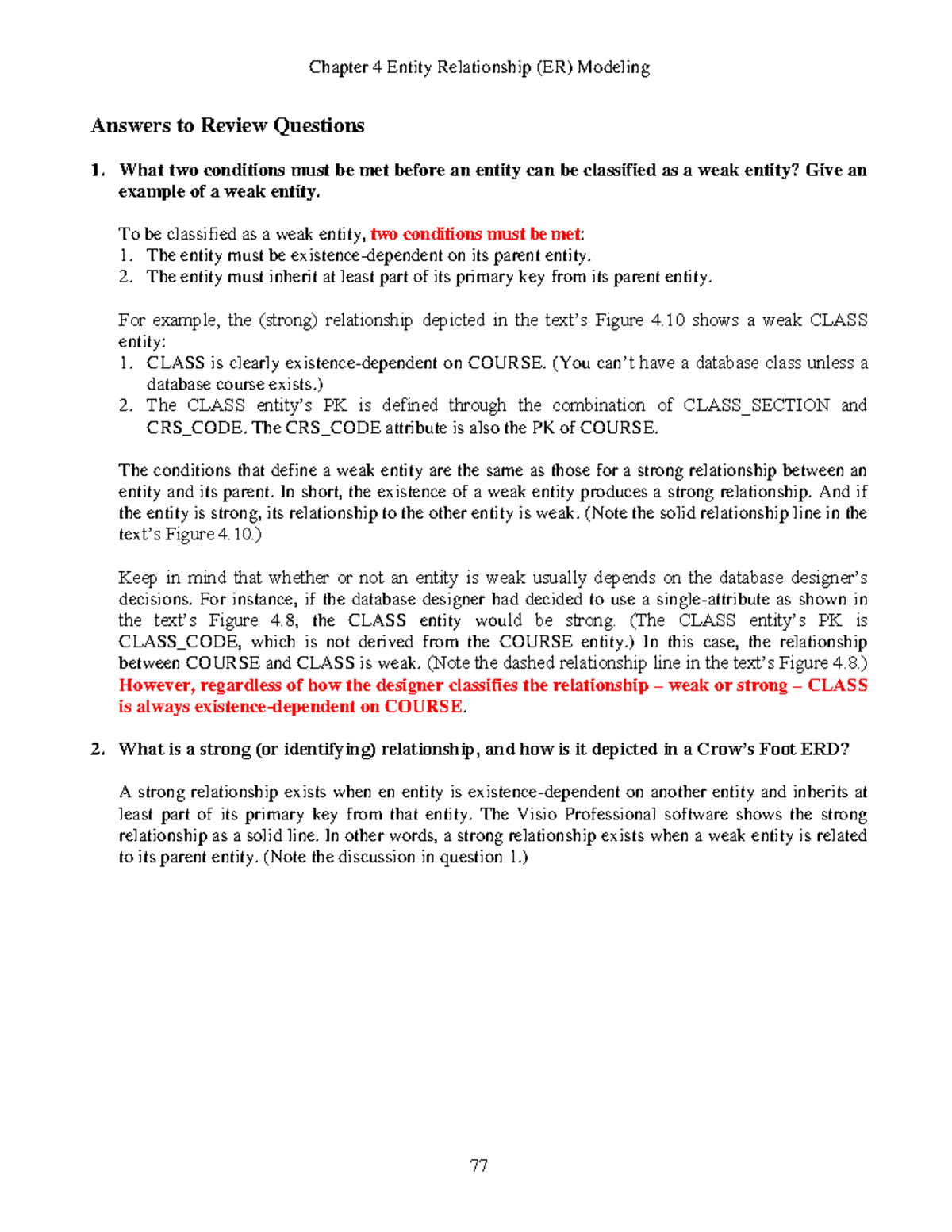 practice question for database - Answers to Review Questions 1. What ...