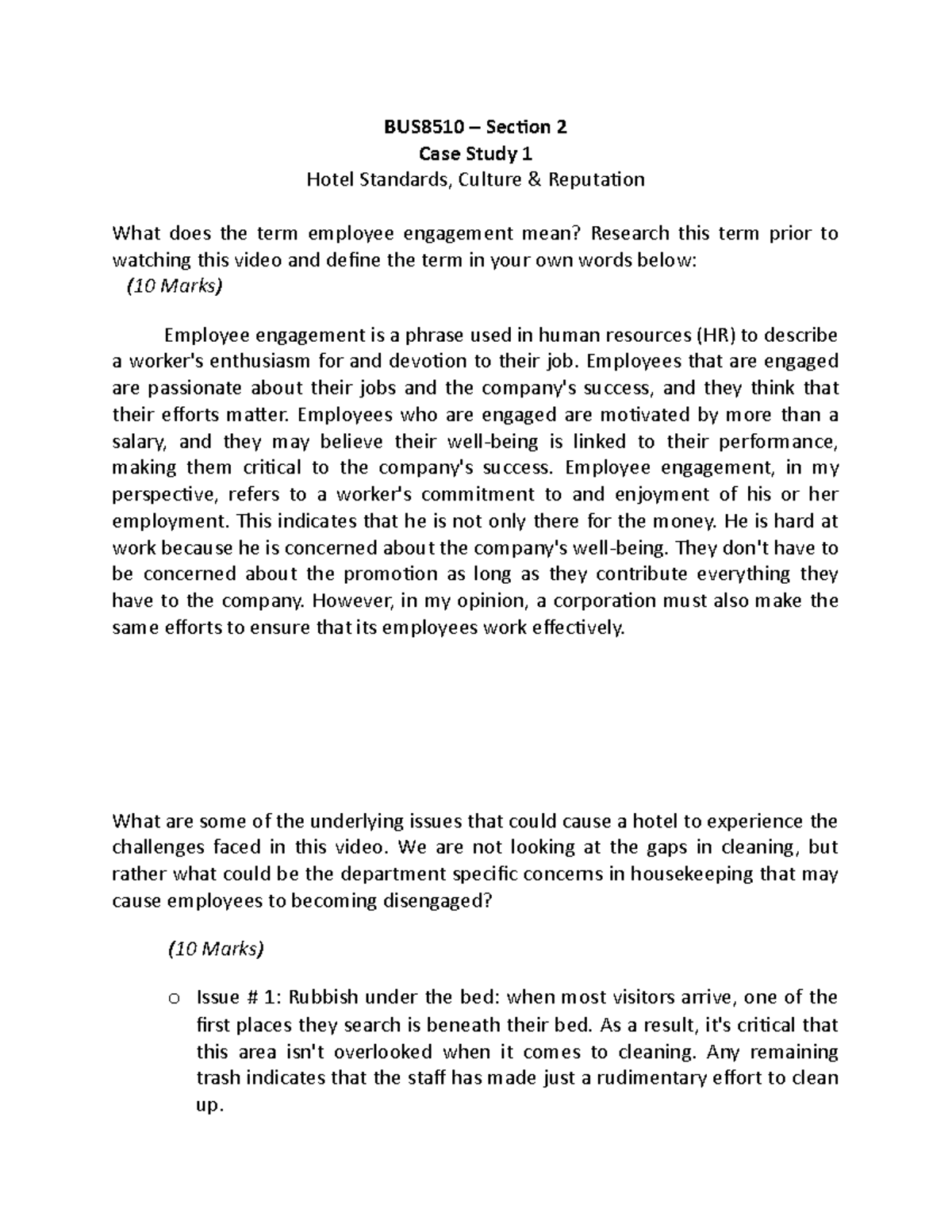 BUS8510 - Section 2 -Case Study 1 - Post Covid - Strategy - 22W ...