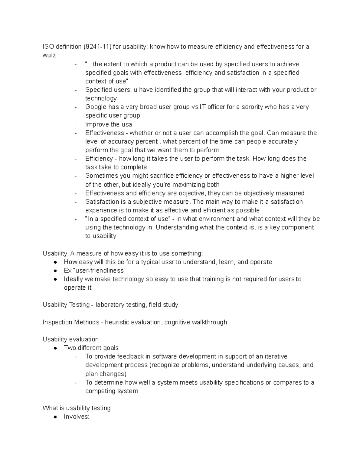 Usability Testing - ISO definition (9241-11) for usability: know how to ...