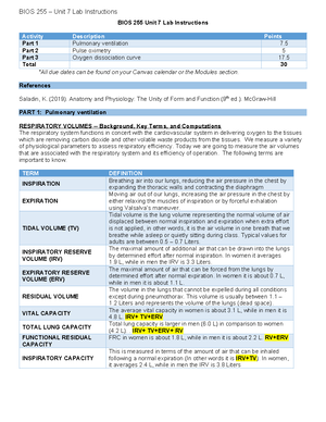 BIOS 255 Week 5 Lab - BIOS 255 – Week 5 Lab Instructions BIOS 255 Week ...
