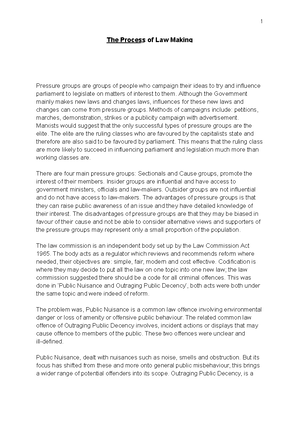 Unit 2CD - BTEC applied law course work - Legal Personnel, The Elements ...