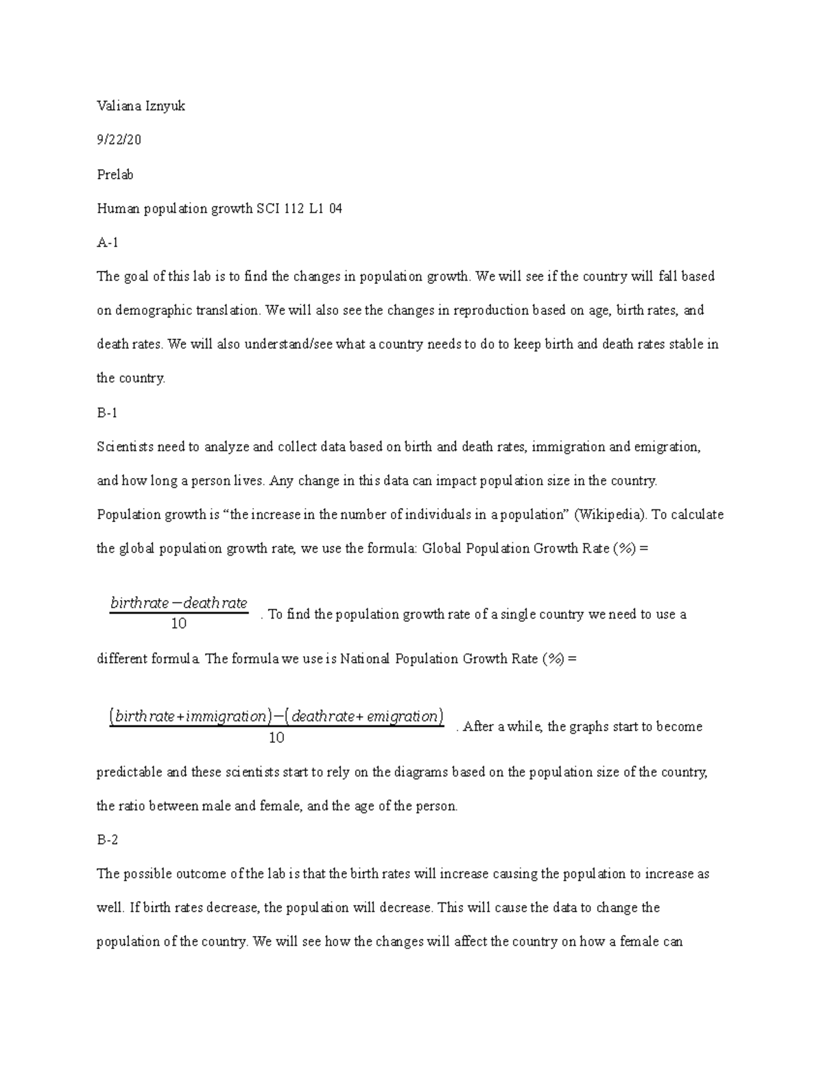 Pre Lab Human Population Growth Valiana Iznyuk 9 22 Prelab Human pre-lab-human-population-growth-valiana-iznyuk-9-22-prelab-human