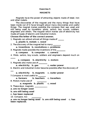 Exercises-1and-2 - Catch Up Fridays Reading Materials - Exercise 1 THE EYEBROWS Eyebrows are ...