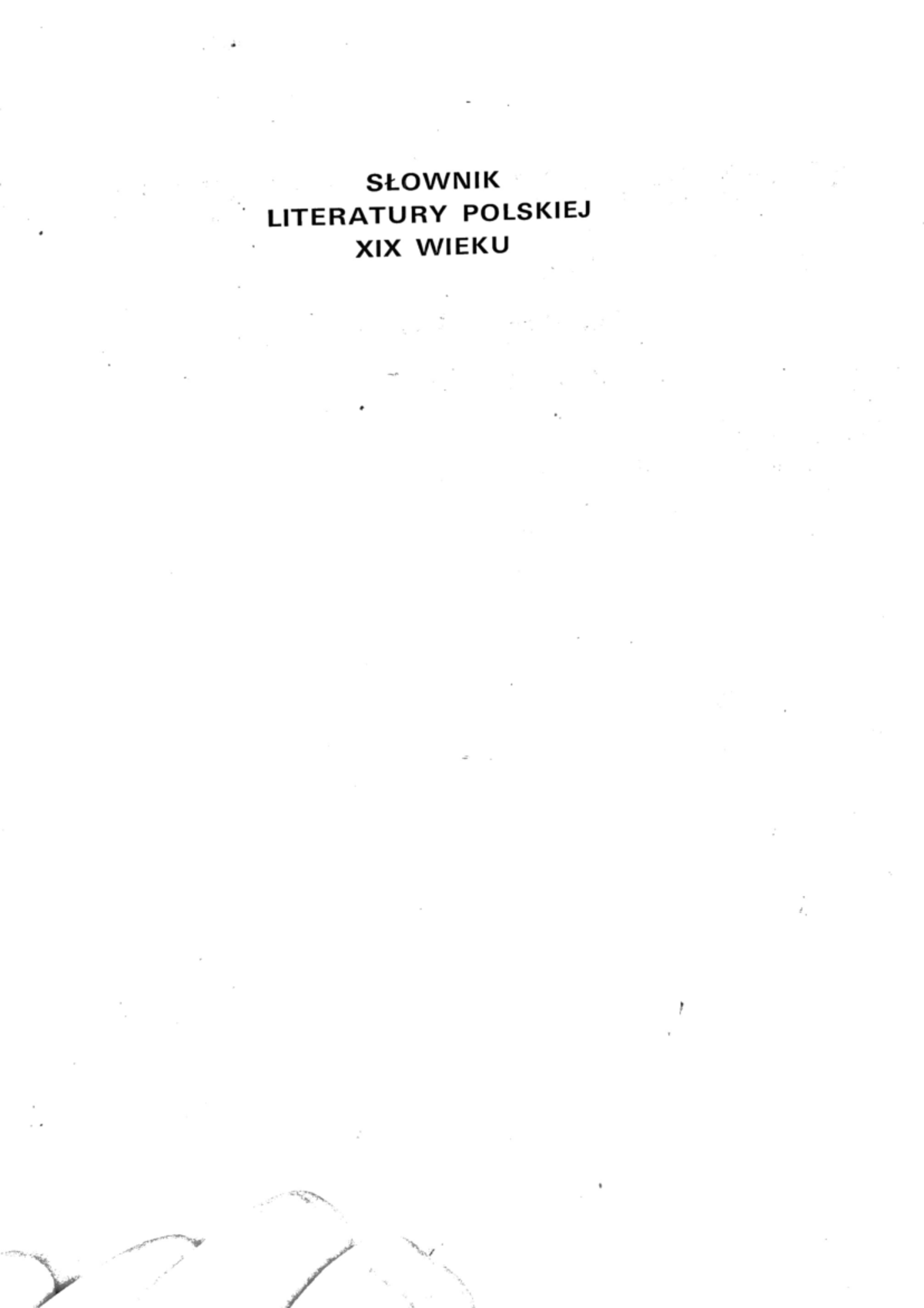 Slownik literatury XIX wieku - poemat dygresyjny - SLOWNIK LITERATURY ...