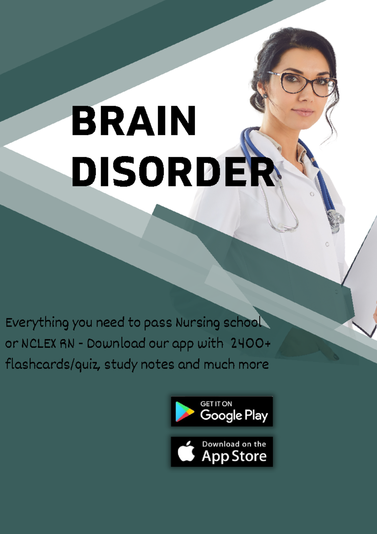 Brain Disorder - Summary Nursing Fundamentals - BRAIN DISORDER ...