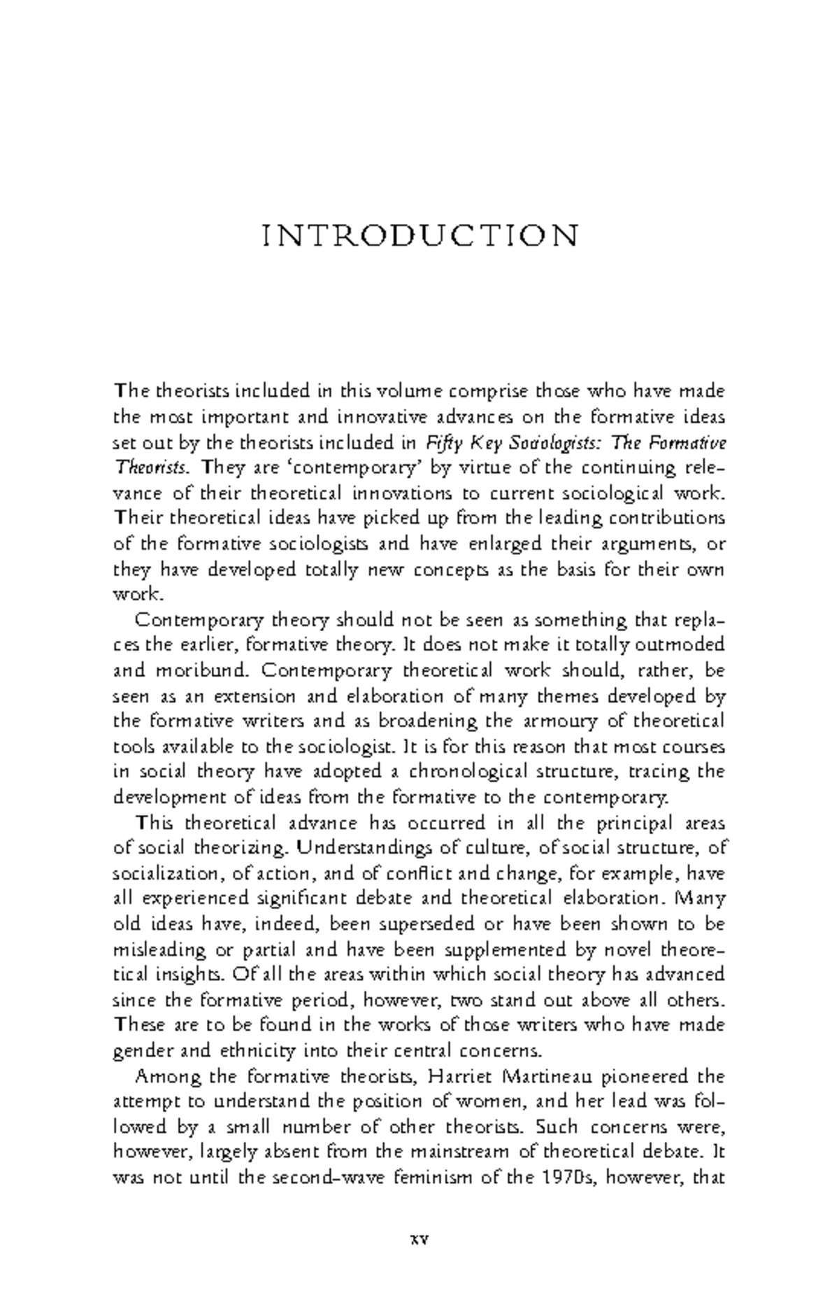 Fifty KEY Sociologists - THE Contemporary Theorists-1 - INTRODUCTION ...