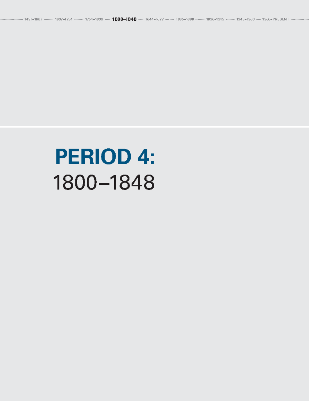 Concept outline - time period 4 - 1491–1607 1607–1754 1754–1800 1800 ...