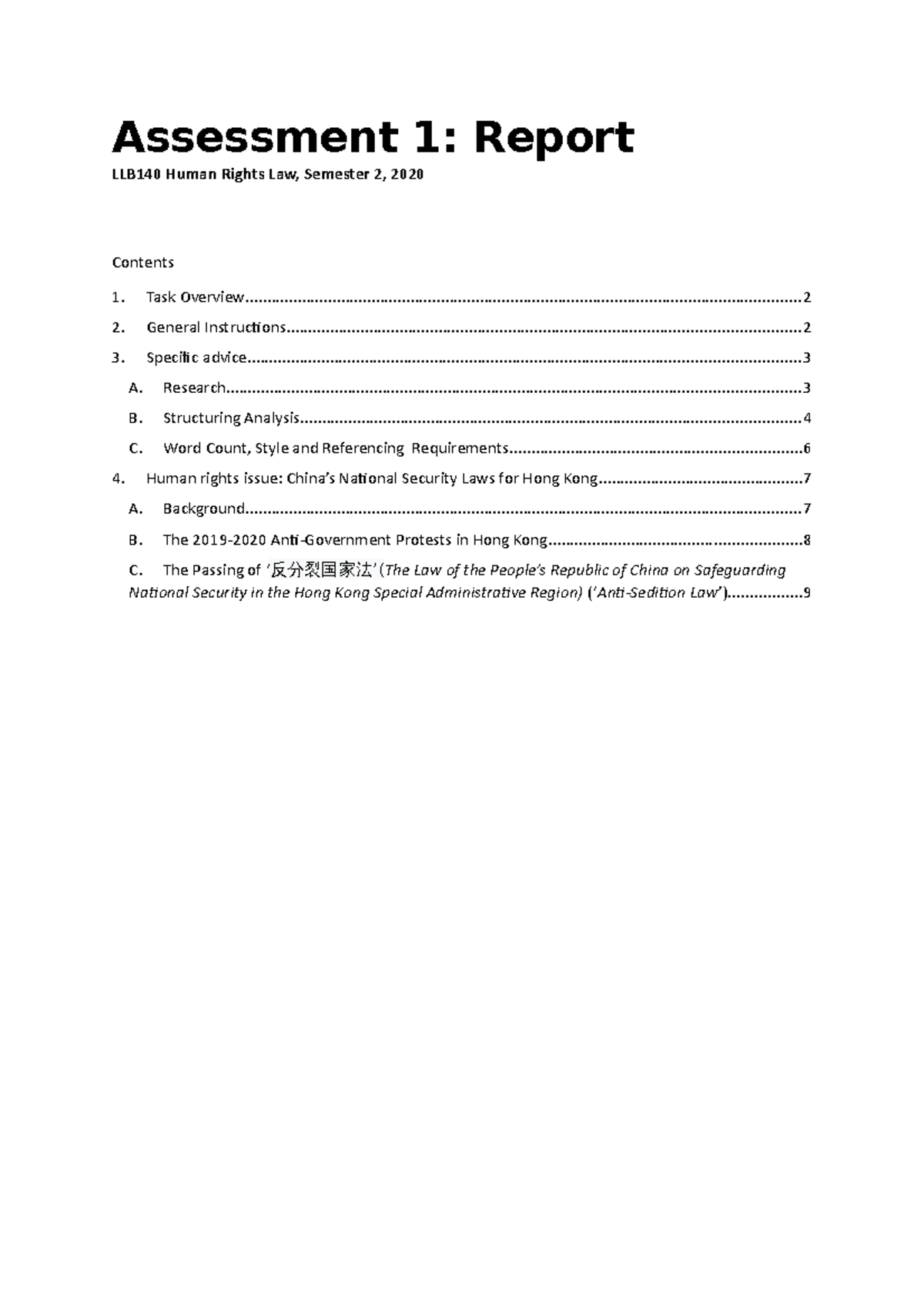 LLB140 Assessment 1 Task Instructions on police brutality - Assessment ...