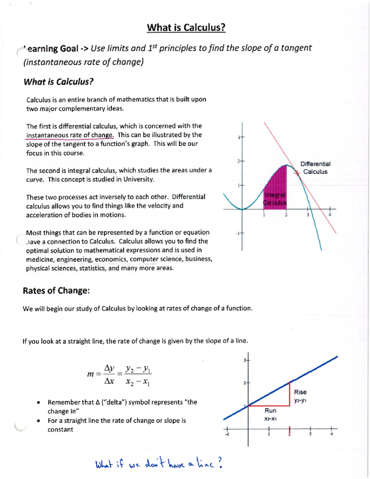 AK What is Calculus - first note - Studocu