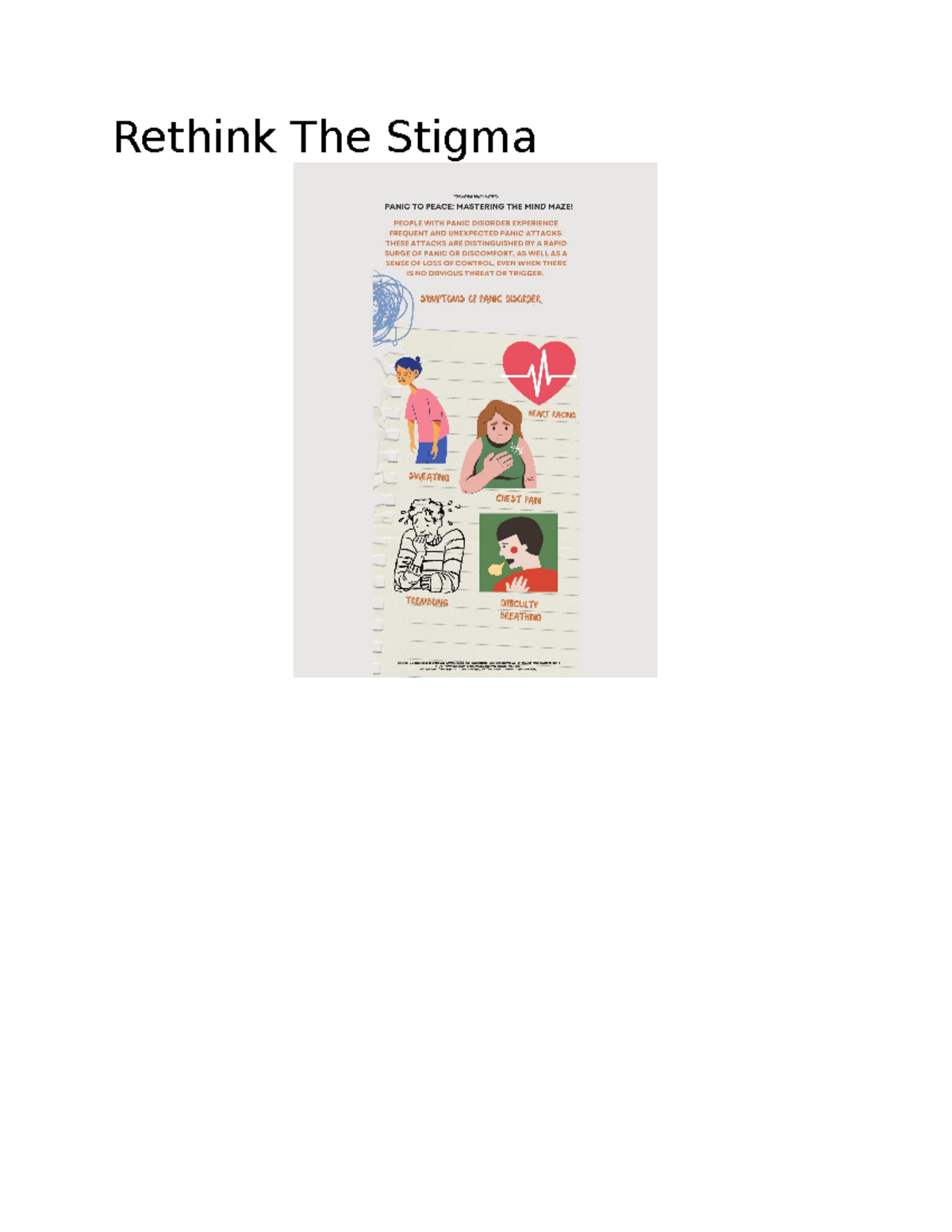 Rethink The Stigma - Essay - academic writing - Rethink The Stigma ...