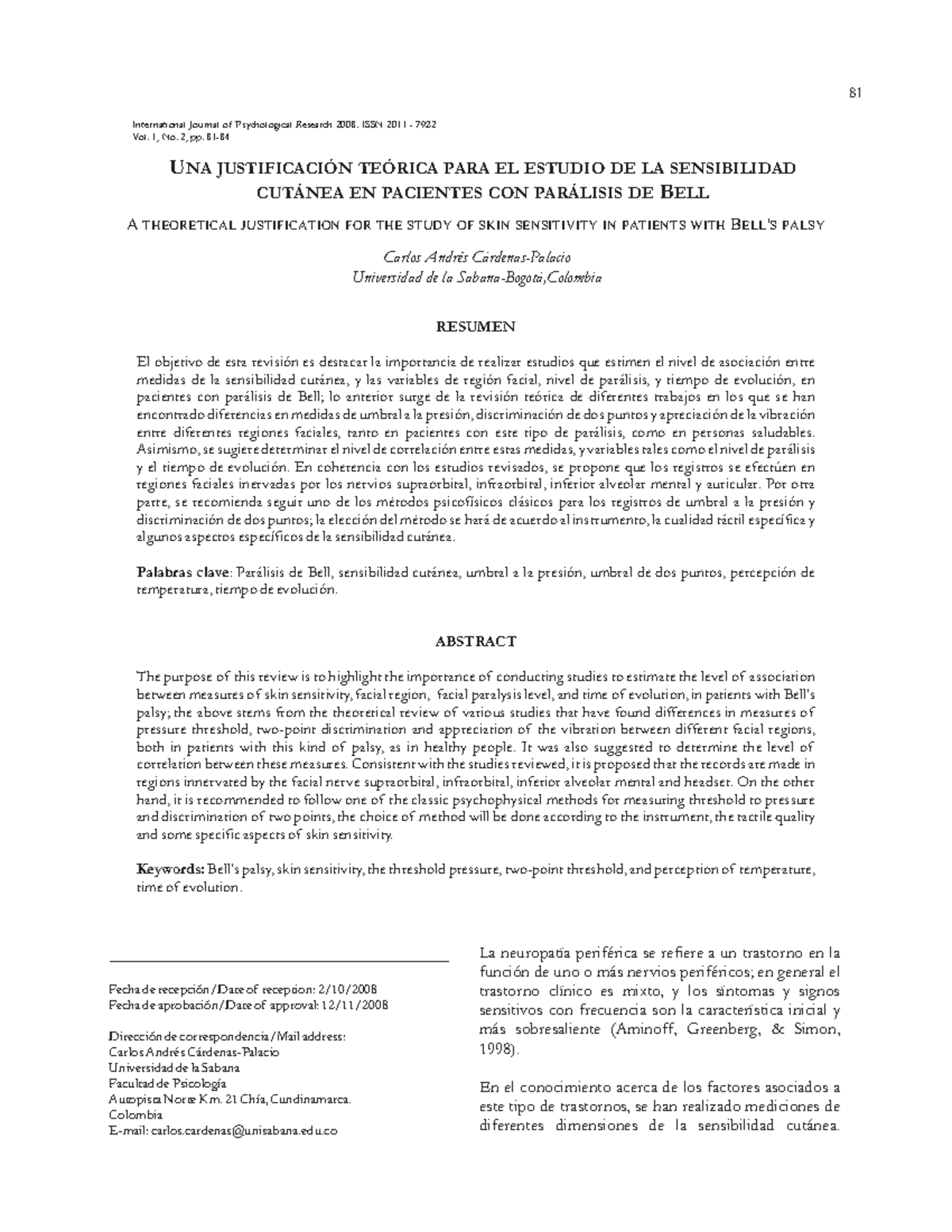Dialnet-ATheoretical Justification For The Study Of Skin Sensitiv ...
