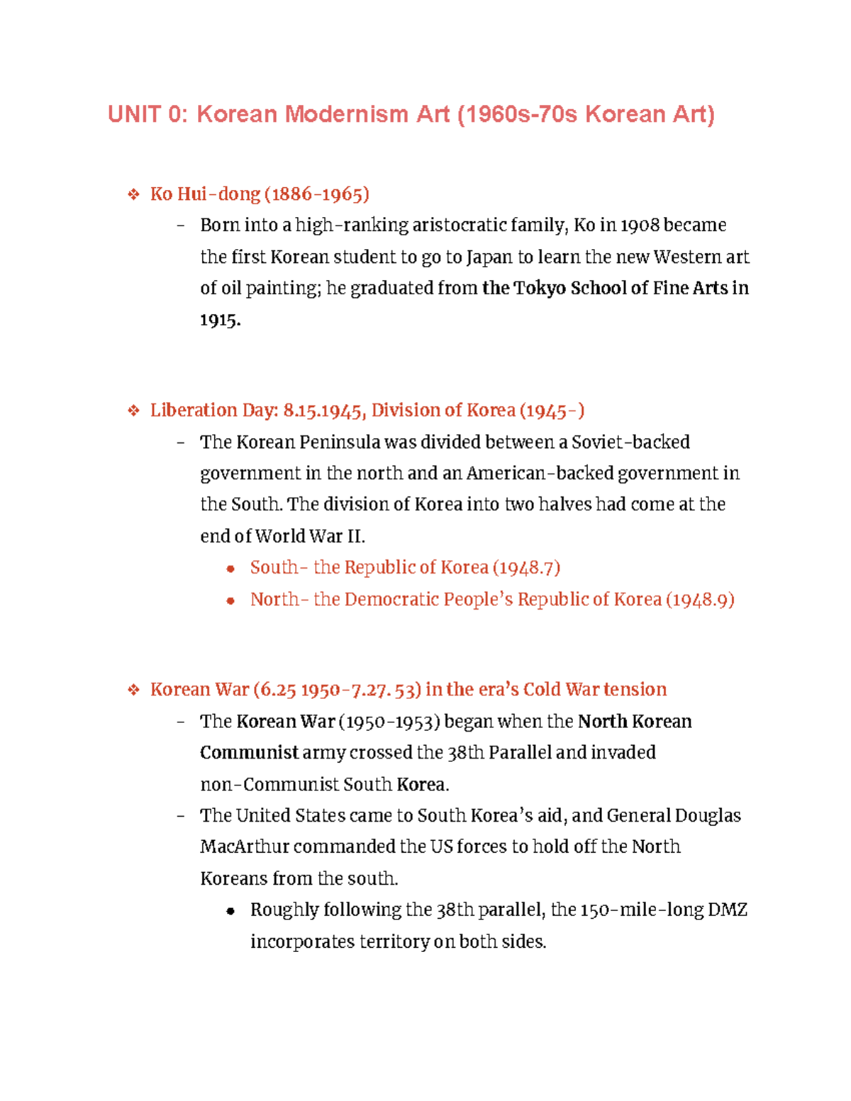 UNIT 0 Korean Modernism Art (1960s-70s Korean Art) - Liberation Day: 8. ...