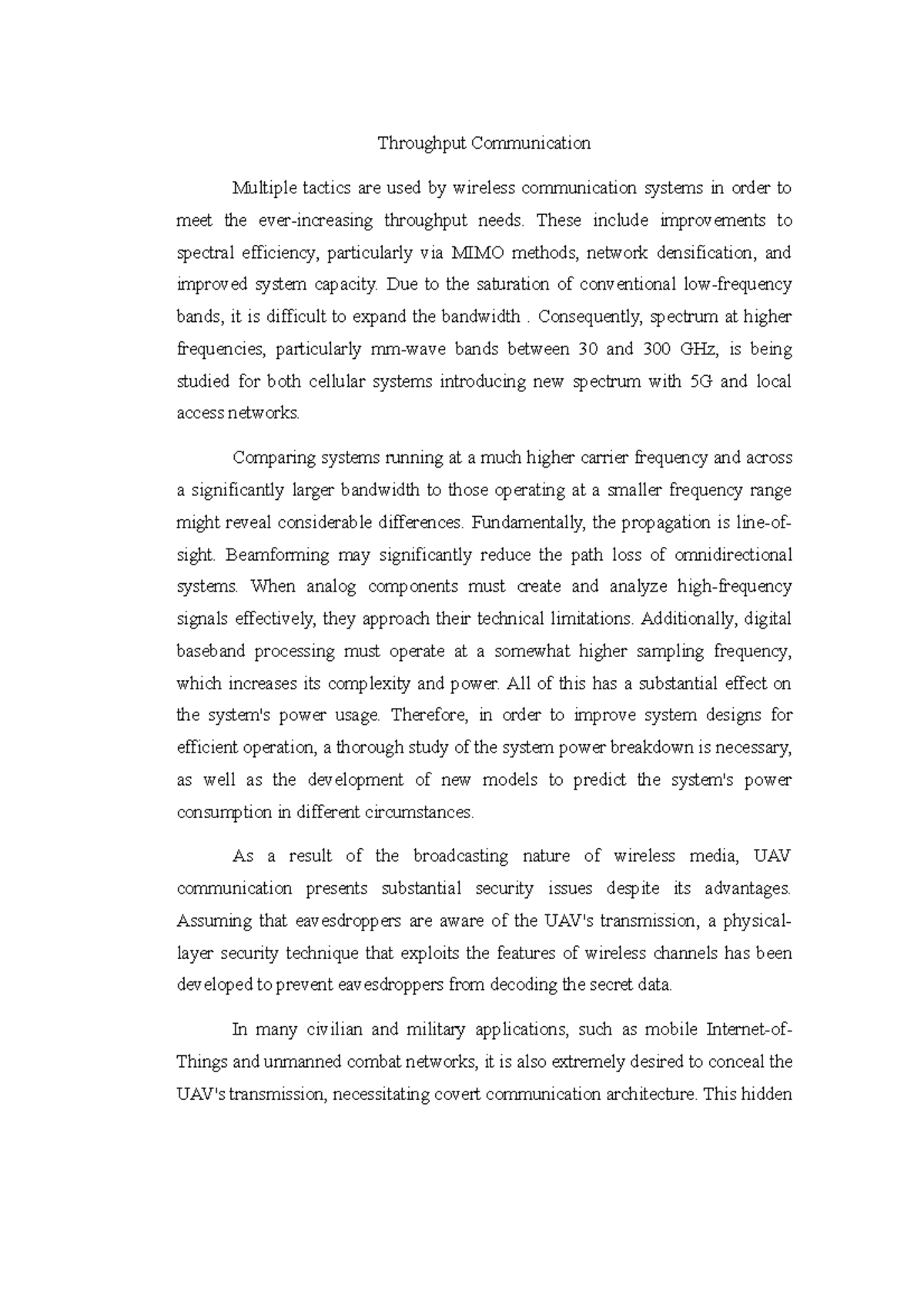 Throughput Communication - Throughput Communication Multiple tactics ...