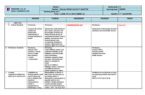 Role-Play-Rubrics - Sample Rubrics - Standards Criteria Outstandin g ...