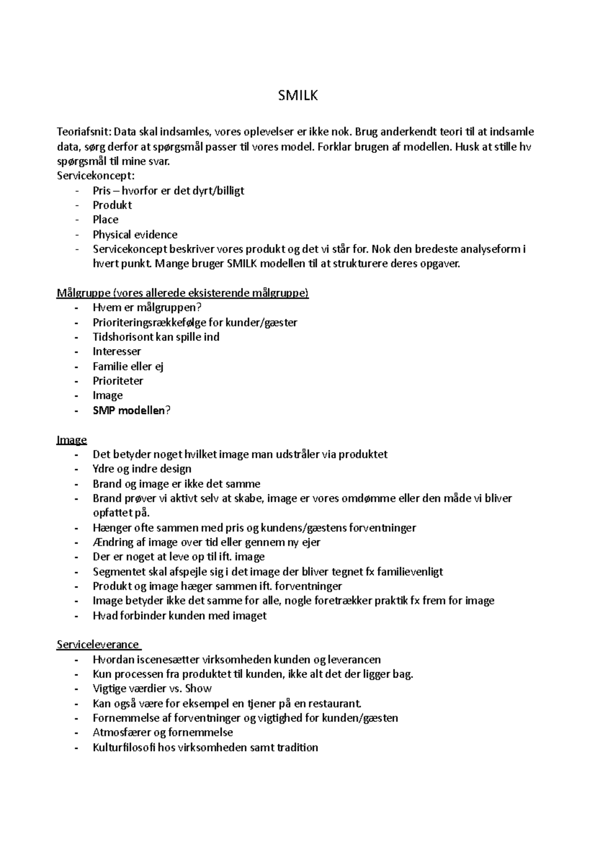 Smilk - SMILK Teoriafsnit: Data skal indsamles, vores oplevelser er ...