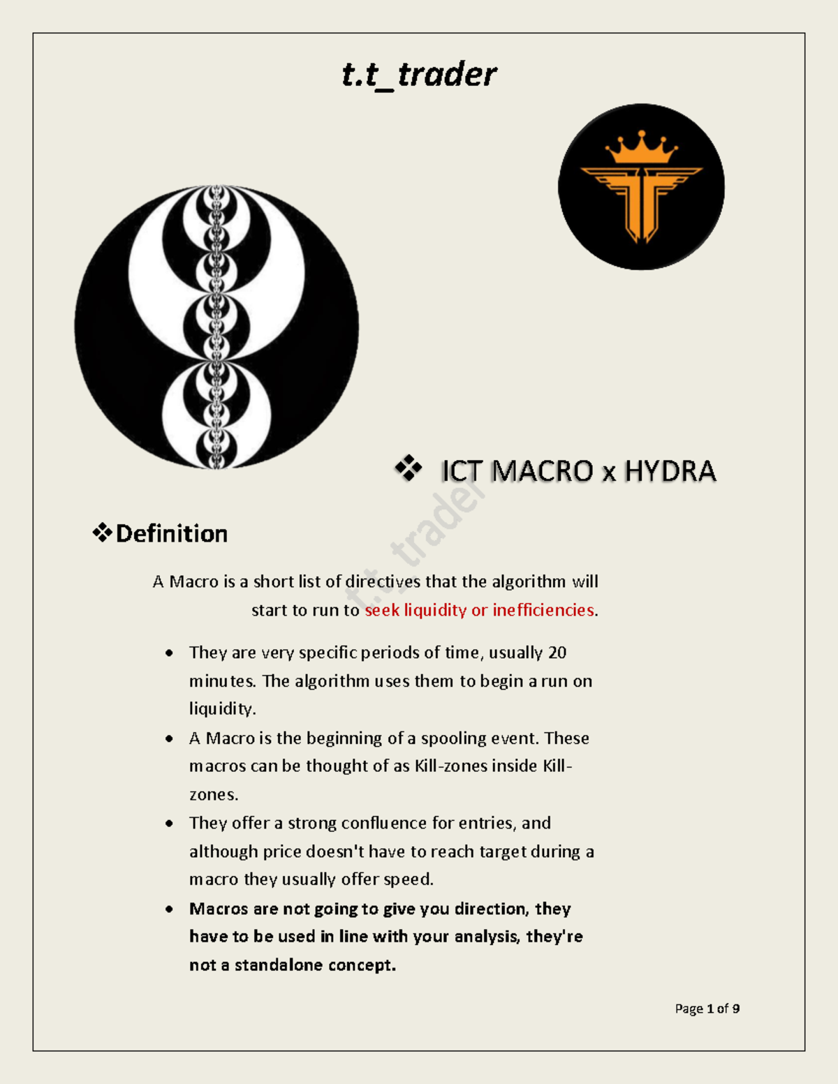 Macro (t - ICT Advance - ICT MACRO x HYDRA Definition A Macro is a ...