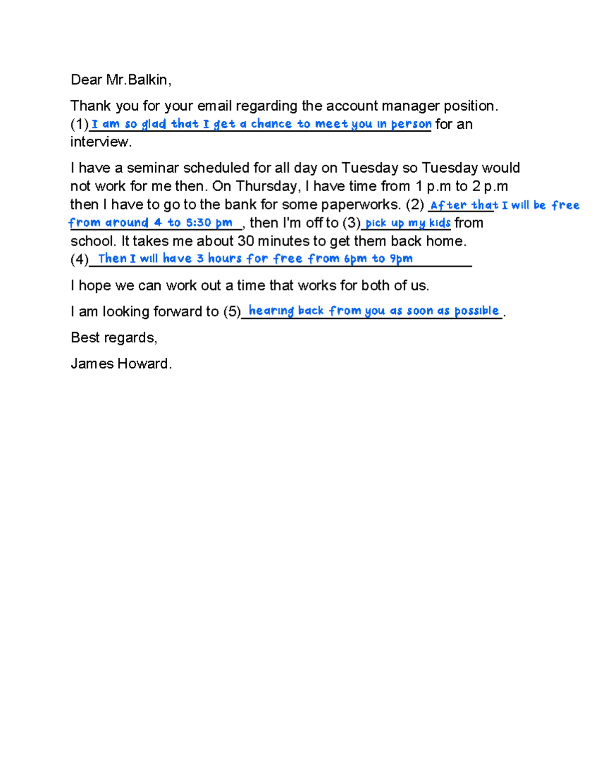 Unit 26 email 1 - dnchwajdbhwsauc - Dear Mr, Thank you for your email ...