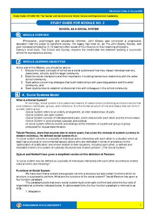 PROF ED 106 SG 3 - Pangasinan State University Course: BYPROFED 106 ...