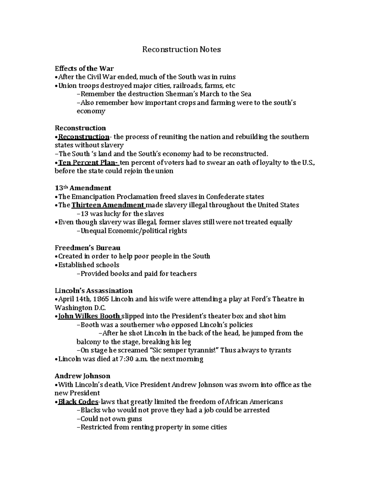 Reconstructionnotes - Really helpful and in easy language ...