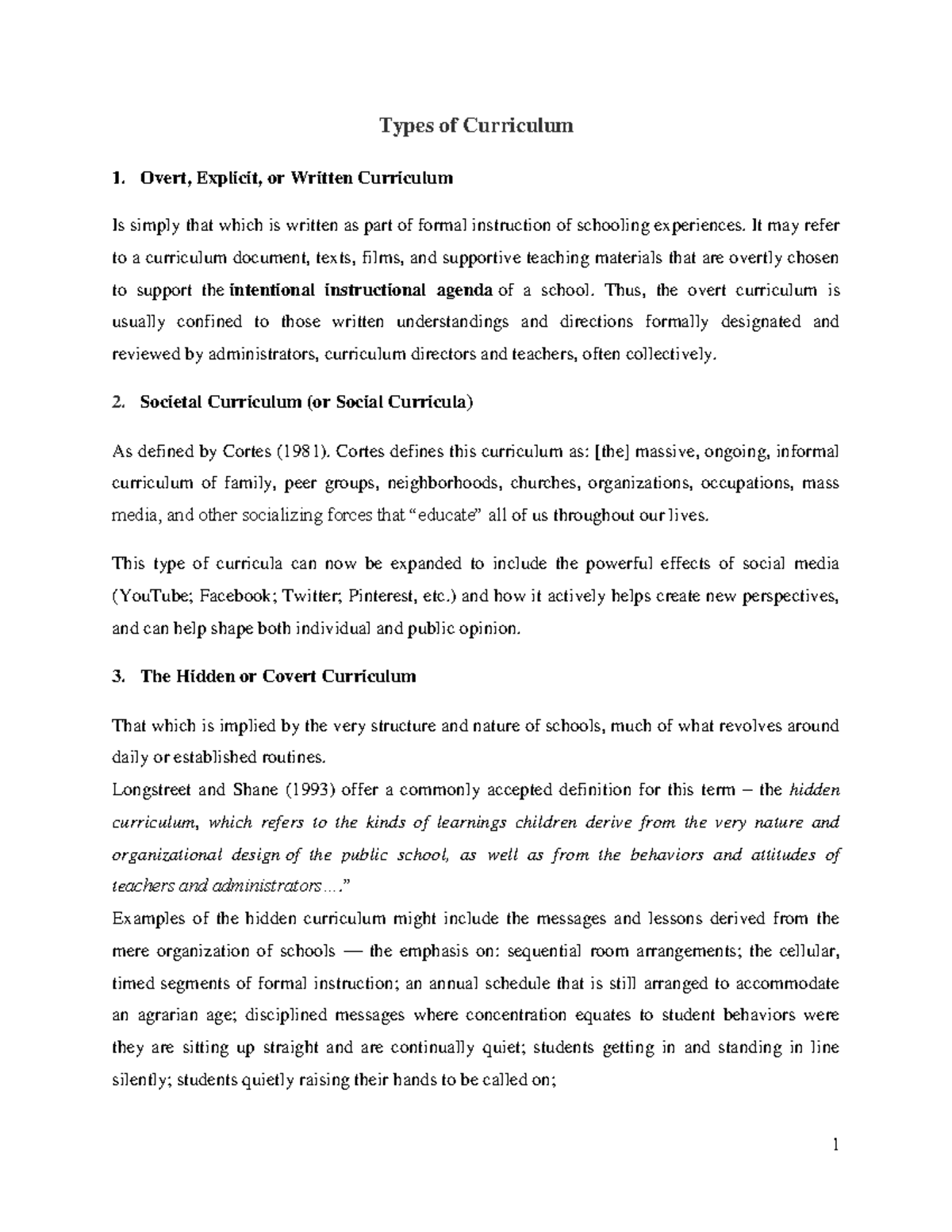 Inbound 7220674170240668439 - Types of Curriculum Overt, Explicit, or ...