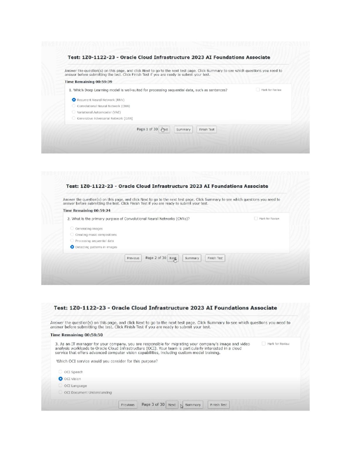 Dump Oracle Cloud Infrastructure 2023 AI Certification - Test: Oracle ...