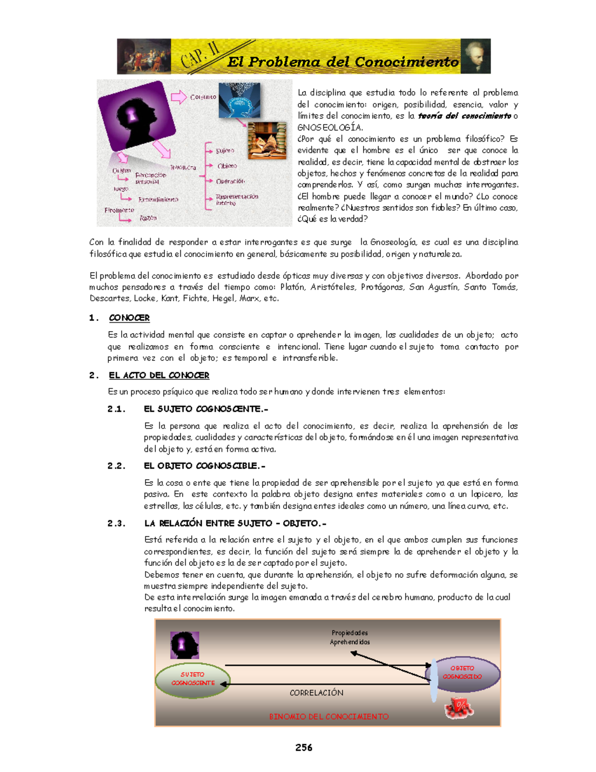 Modulo II CAP VI 1 - El problema del conocimiento - El Problema del ...