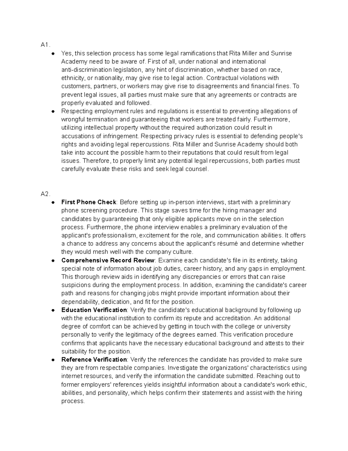 Moodle Assignment 2 - practice notes - A1. Yes, this selection process ...