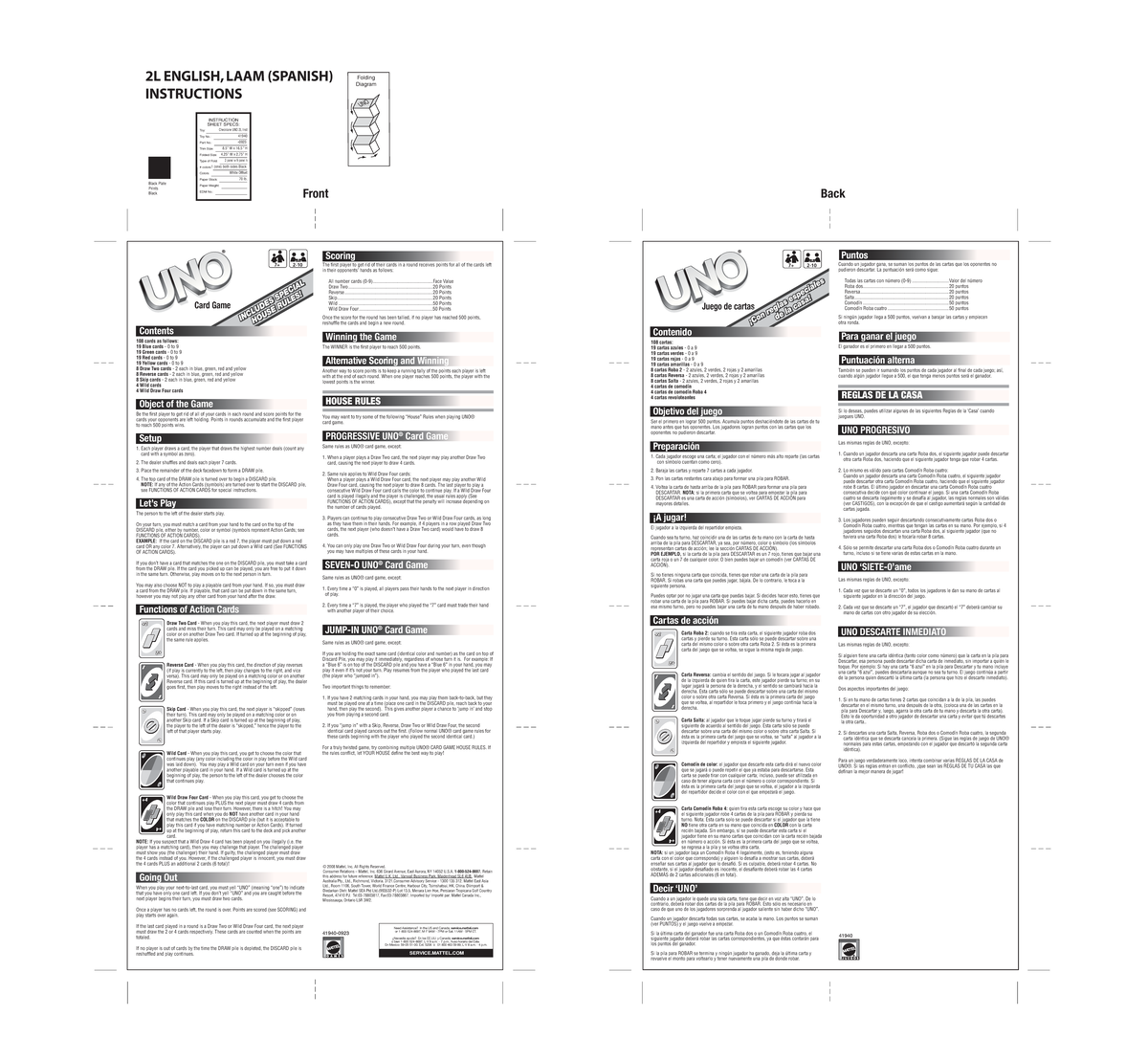 UNO Basic IS - reglas del uno - Puntos Cuando un jugador gana, se suman ...