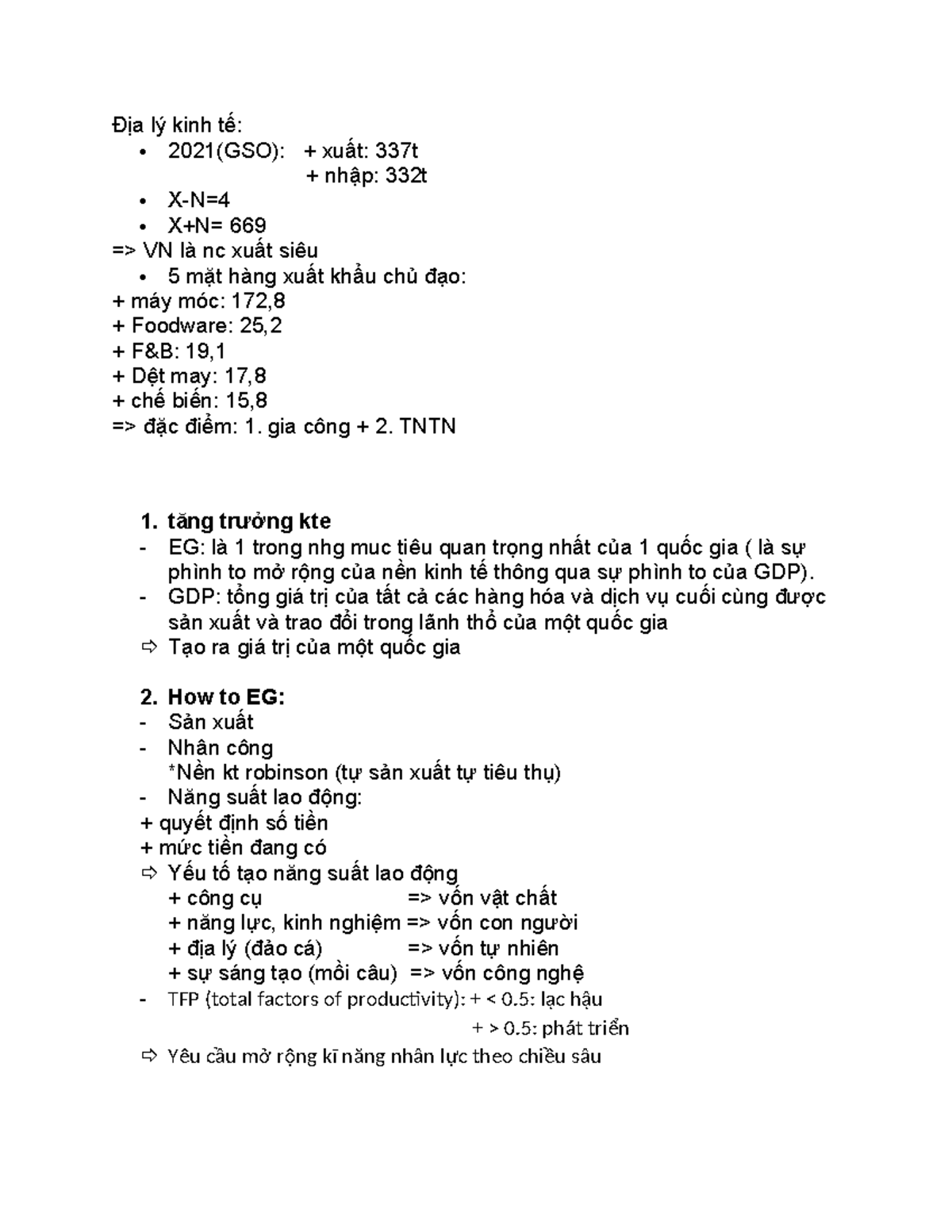 Địa lý kinh tế - Địa lý kinh tế: 2021(GSO): + xuất: 337t + nhập: 332t X ...