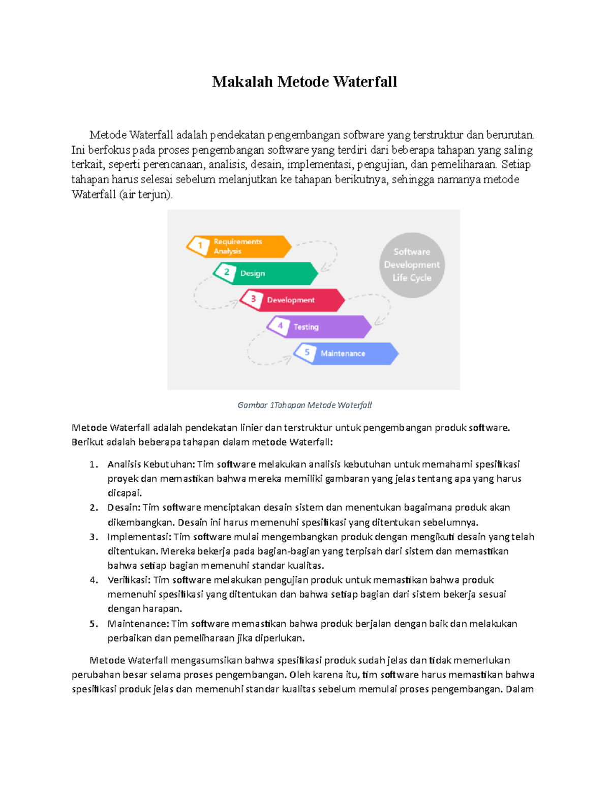Makalah Metode waterfall - Makalah Metode Waterfall Metode Waterfall ...