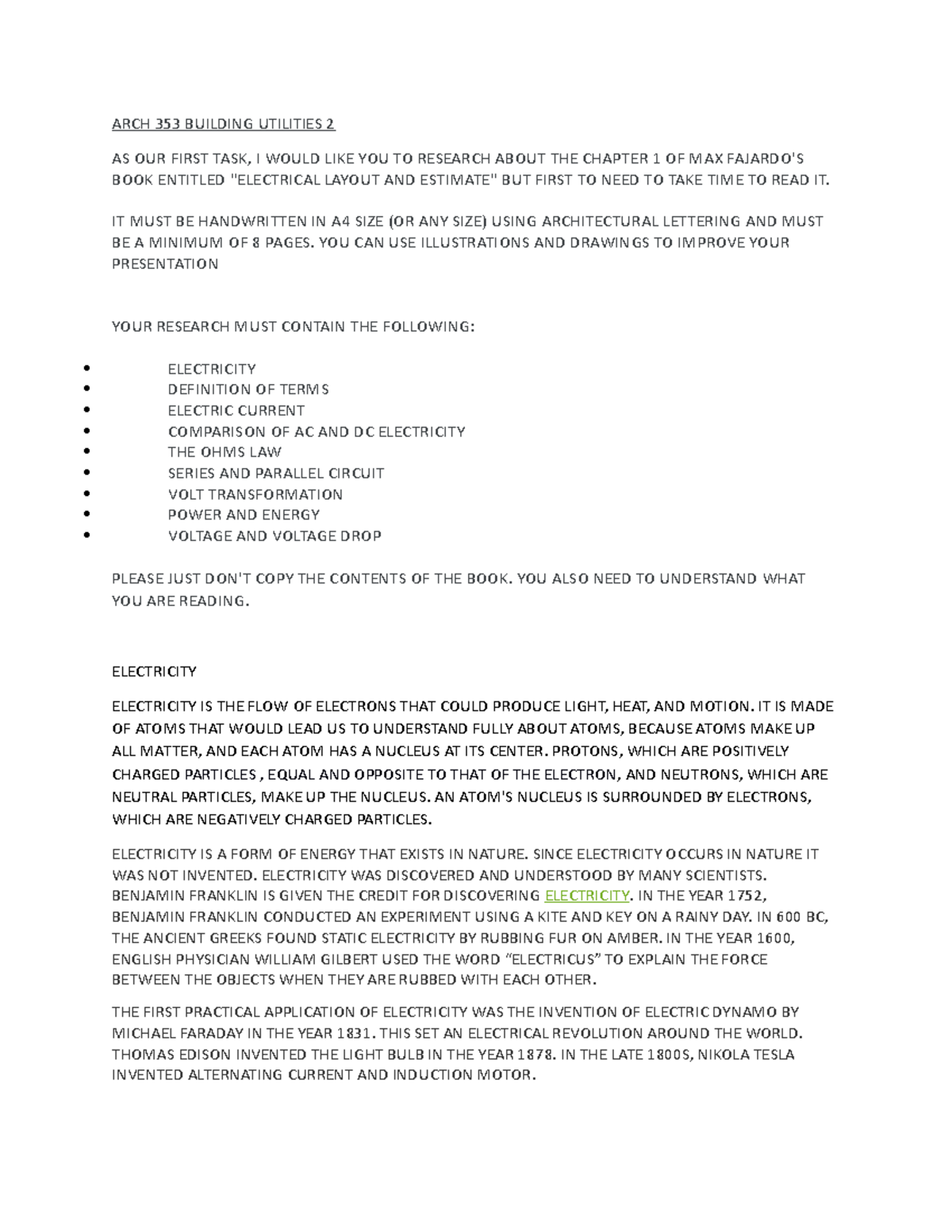 Research 1 - this course is intended for urban planning and designing ...