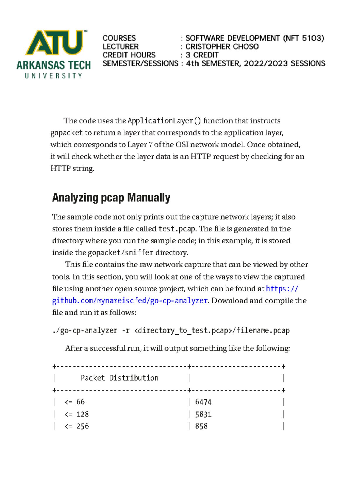 INFT 5103 Arkansas TECH University 2022 Software Development Bab-101 ...