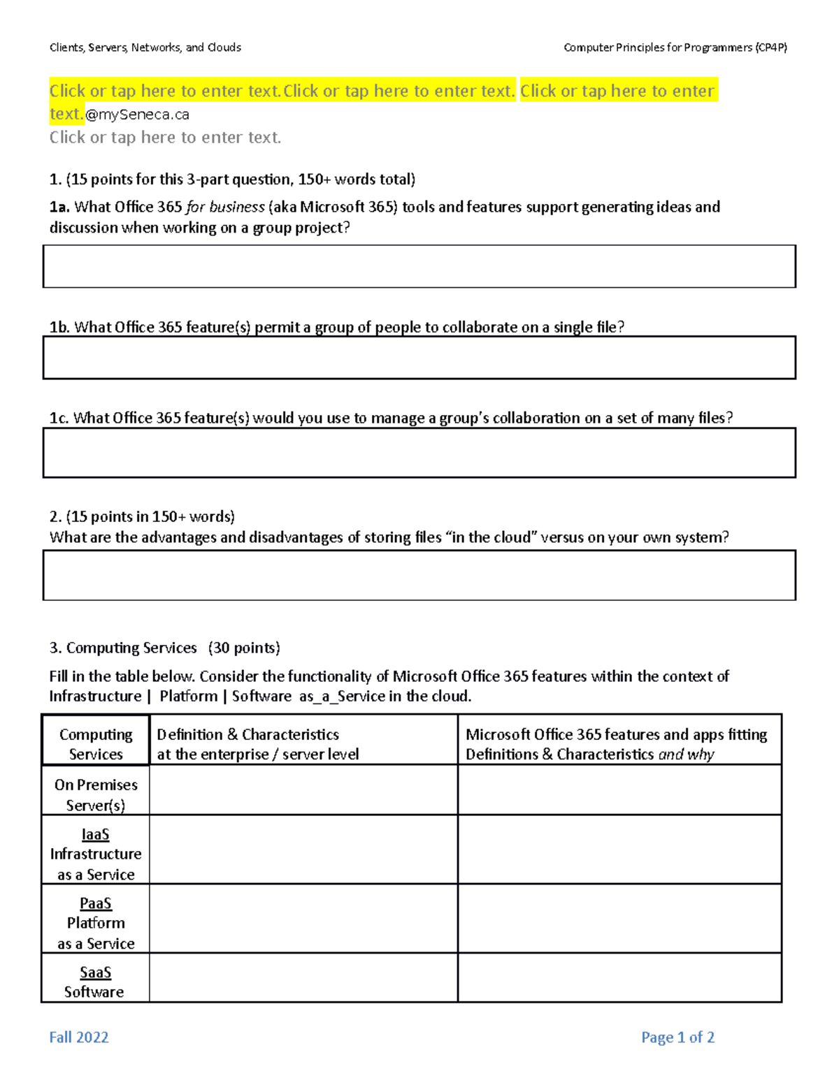 CP4P Clients Servers Clouds Activity Answers - Clients, Servers ...