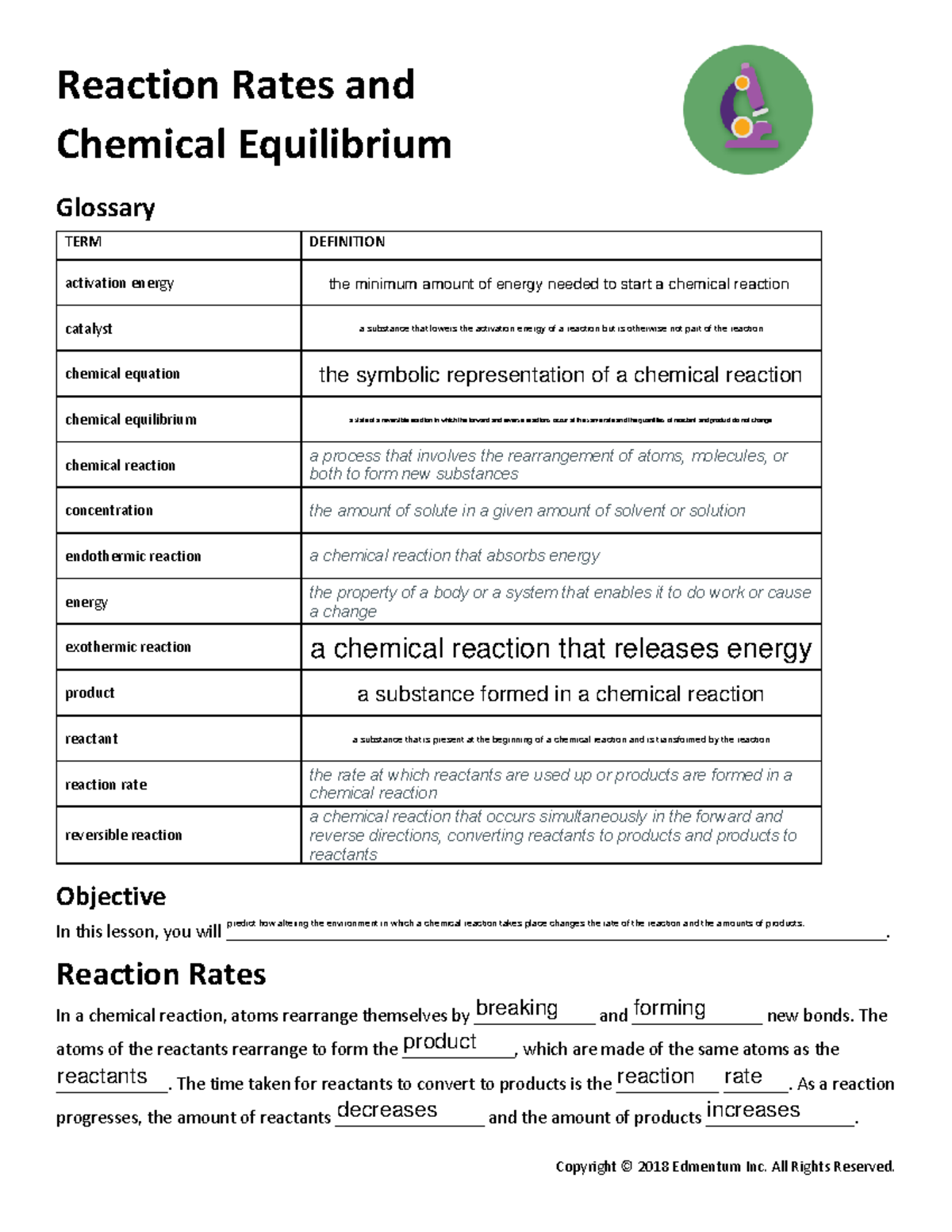 A6dd5472b23c4a2380c761fe3305788 b - Reaction Rates and Chemical ...