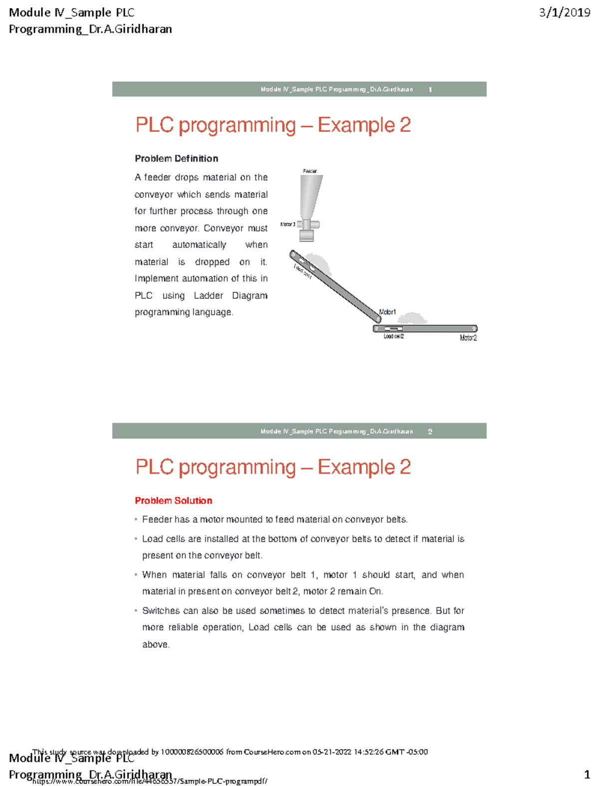 Lab 6 - sadasd - Programming_Dr.A Module IV_Sample PLC Programming_Dr.A ...