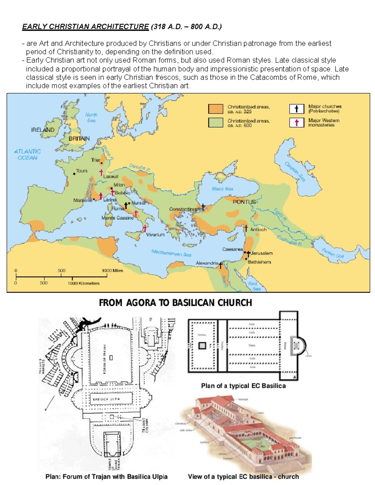 History 1 lecture early christian architecture - EARLY CHRISTIAN ...