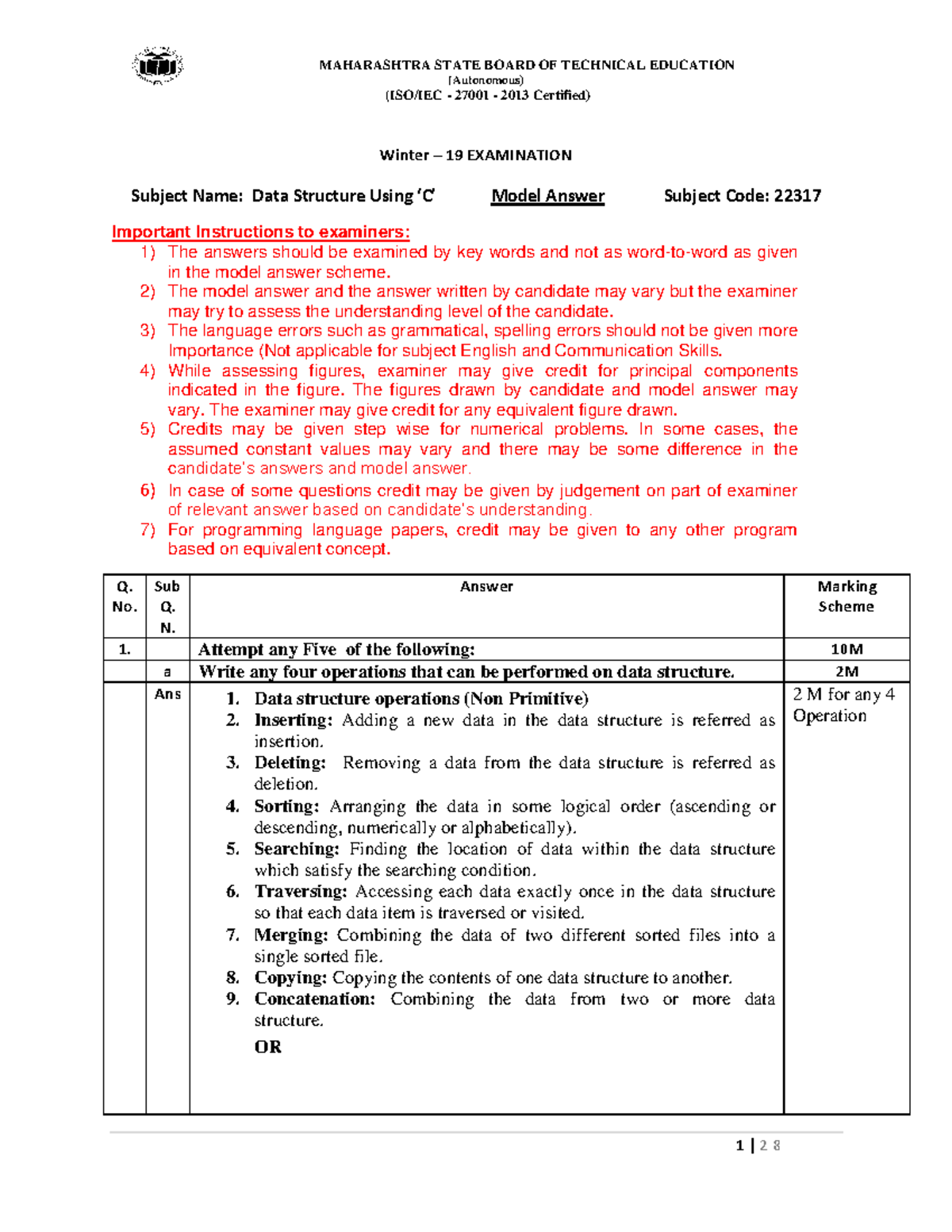 Solution Winter 2019 - zcs - (Autonomous) (ISO/IEC - 27001 - 2013 ...