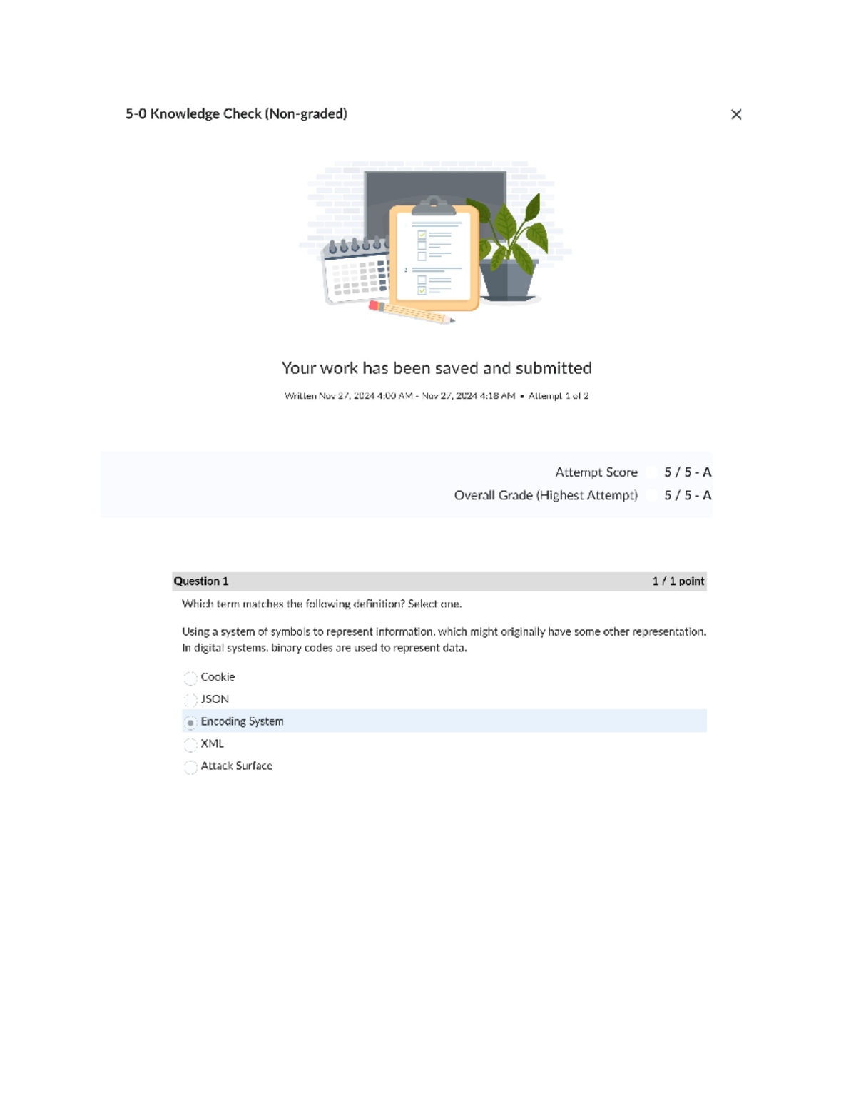 Module Five CYB-240 5-0 Knowledge Check (Non-graded) - Knowledge Check ...