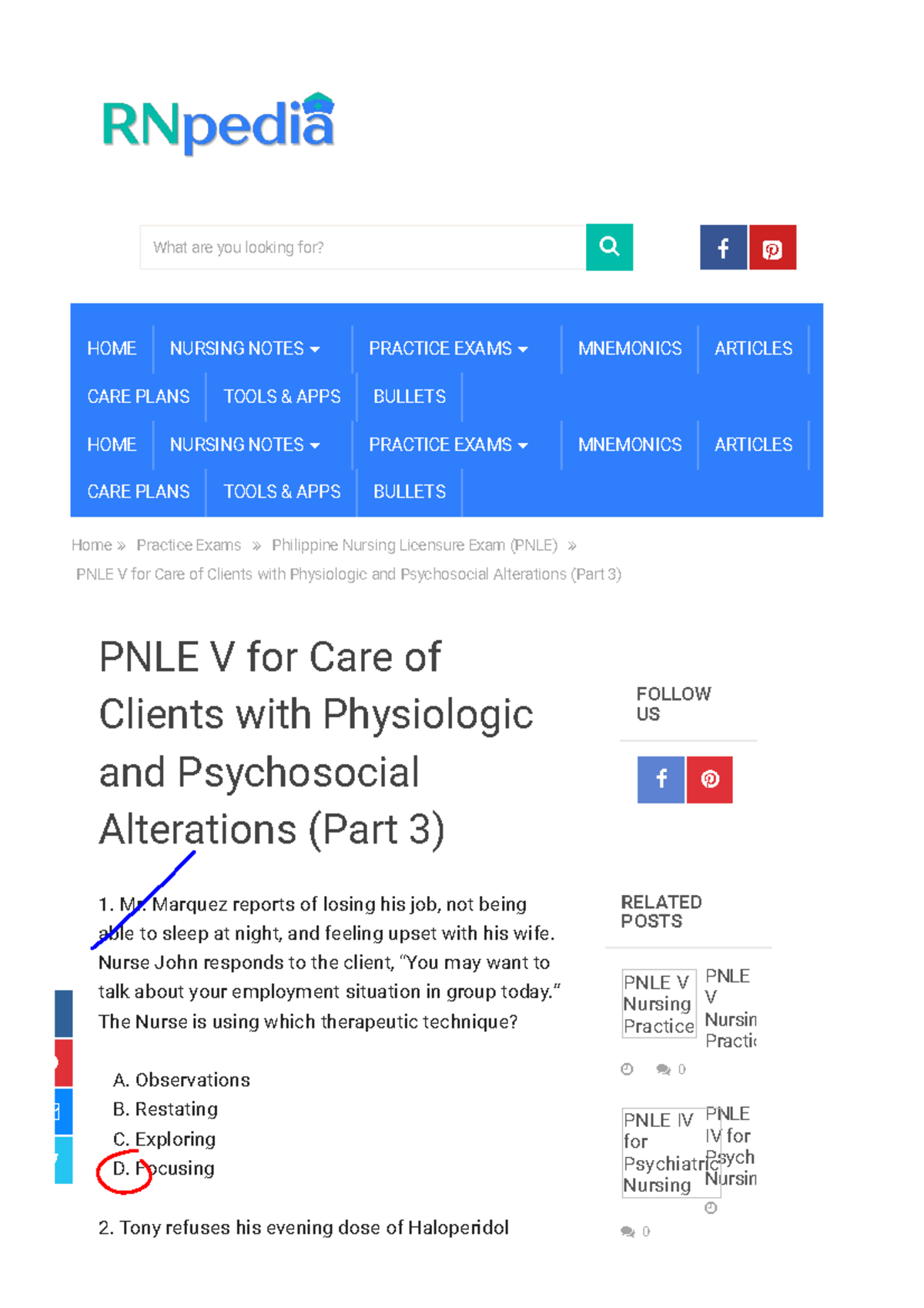 RN Pedia NP V - Practice questions - Home Practice Exams Philippine ...