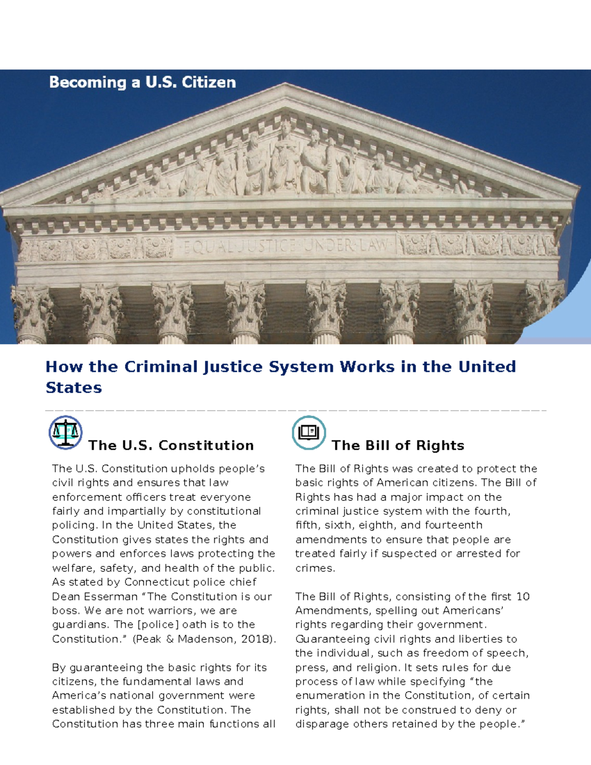 CJ 112 5-2 Project One - How the Criminal Justice System Works in the ...